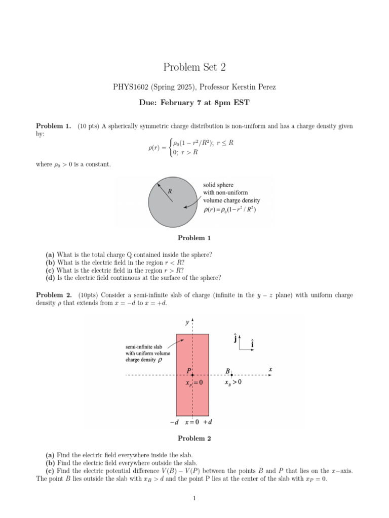 Problem_Set_2 (1) | PDF | Sphere | Derivative