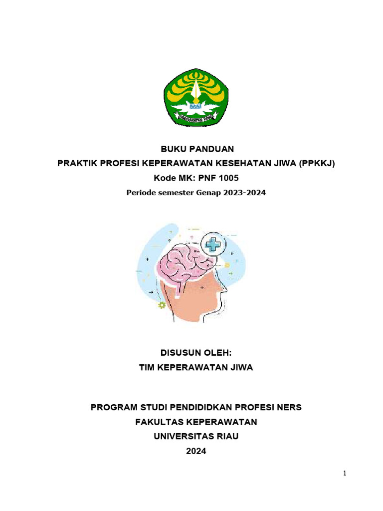 BUKU PEDOMAN PROFESI KEP. JIWA - 15 Juli2024 | PDF