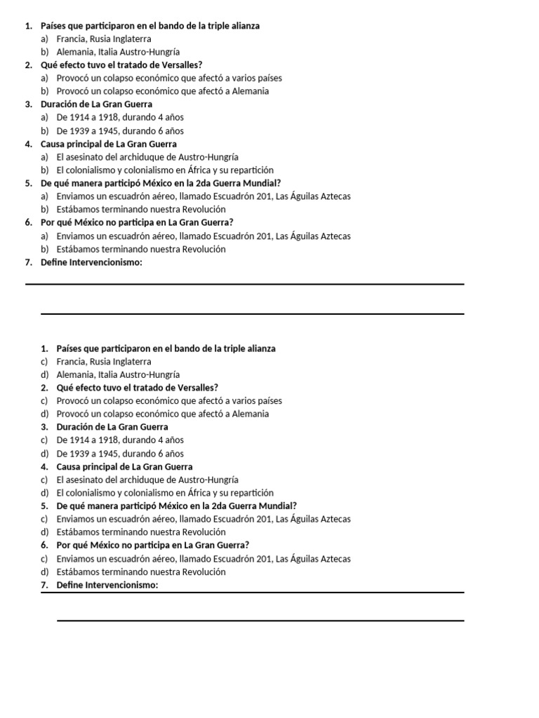 Examen Hist Univ | PDF