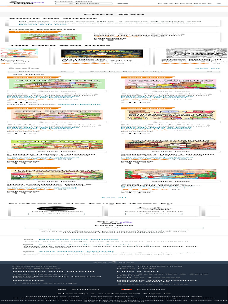 Amazon.ca Coco Wyo books, biography, latest update | PDF | Books