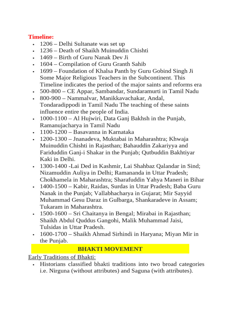 Bhakti Movement-Part2 | PDF | Bhakti Movement | Bhakti