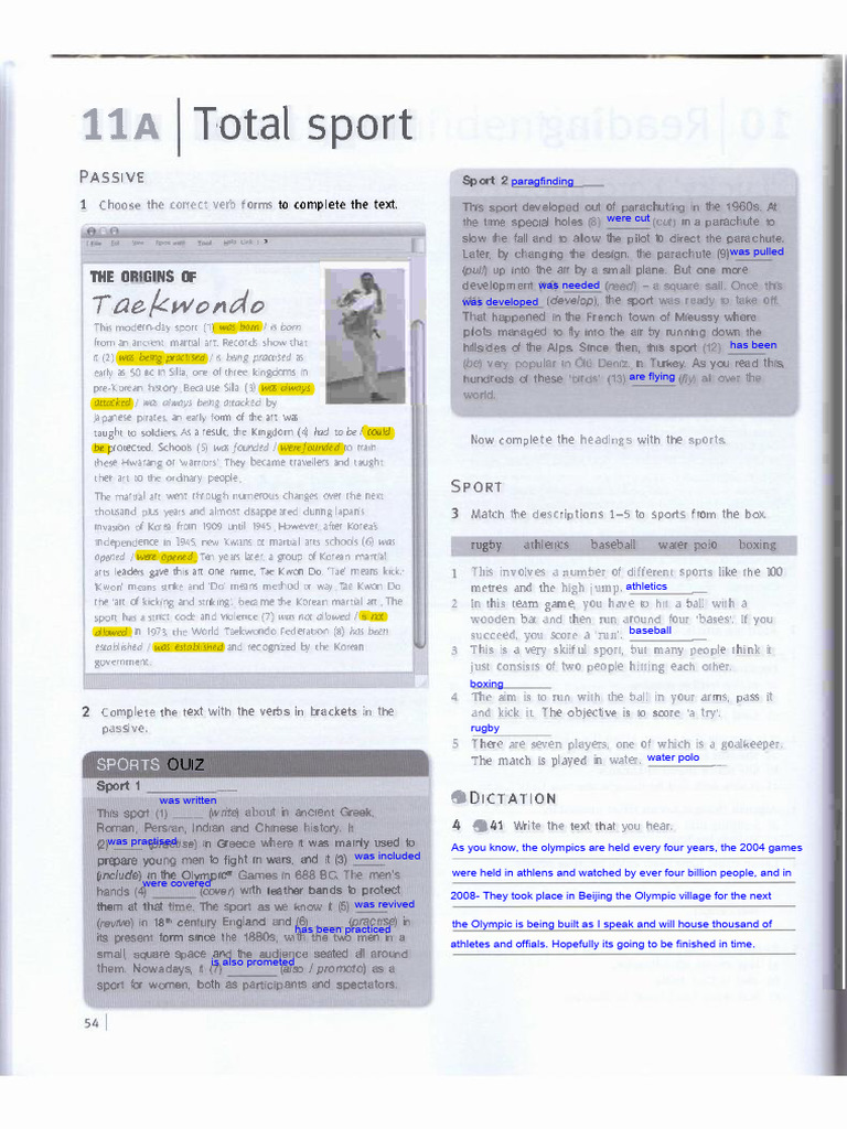 WorkBook Cap 11_Mariela Ramos | PDF | Sports