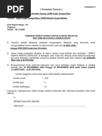 Borang Tender Kantin Sekolah | PDF