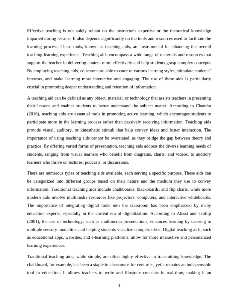 Effective Teaching Is Not Solely Reliant On The Instructor | PDF ...