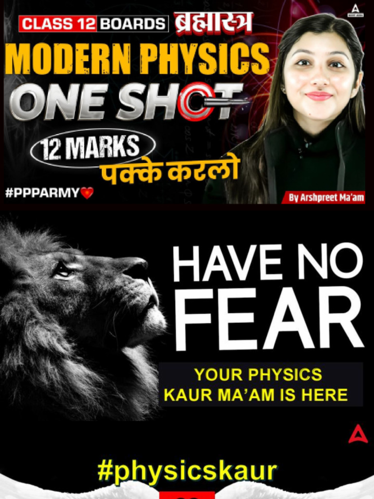 Modern Physics One Shot | PDF