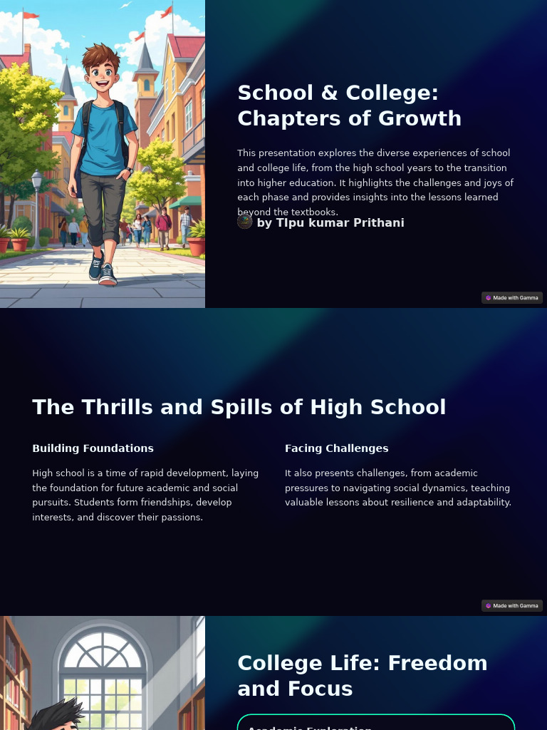 School and College Chapters of Growth | PDF