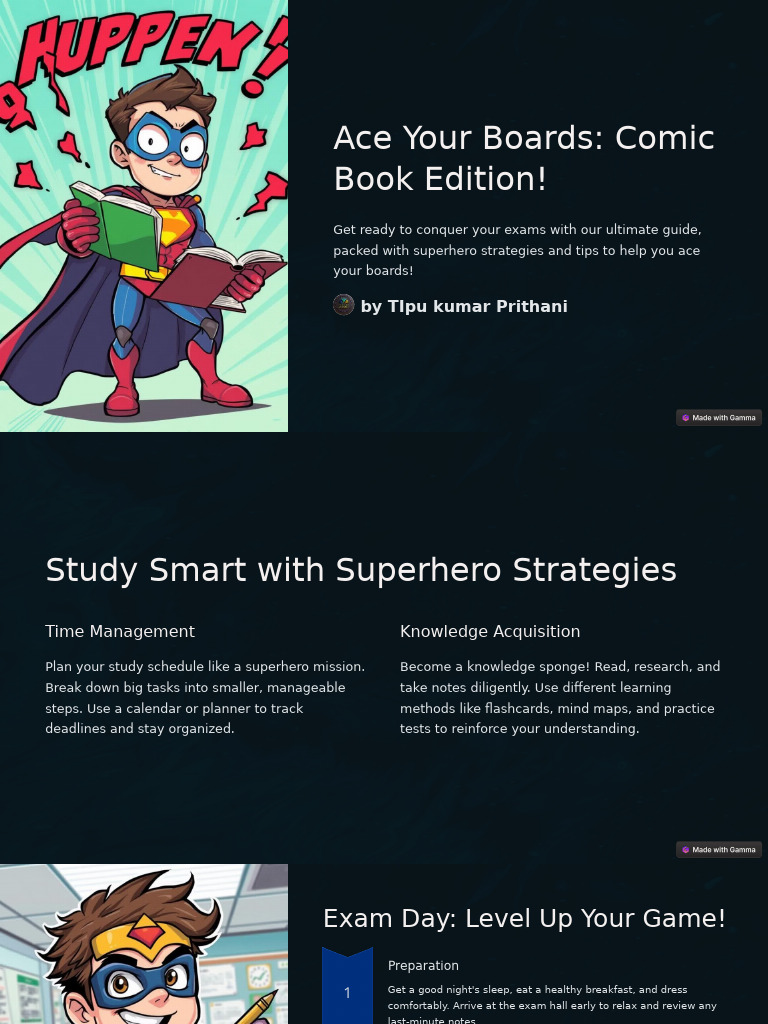 Superhero Strategies for Exam Success | PDF