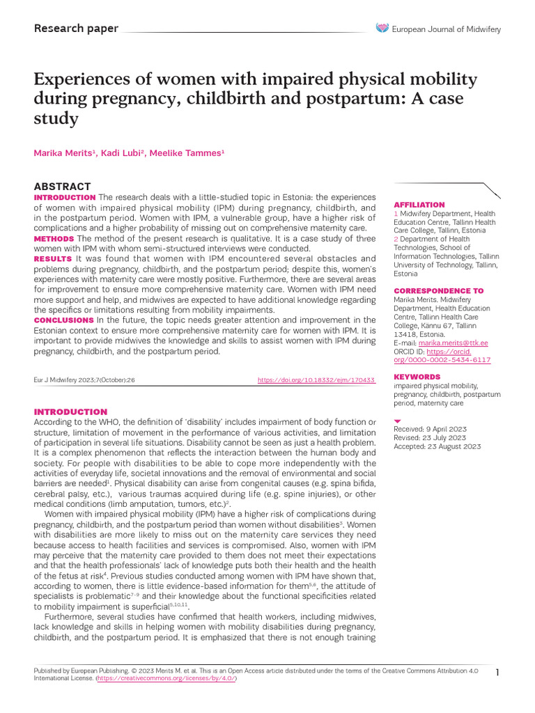 Experiences of women with | PDF | Childbirth | Midwife