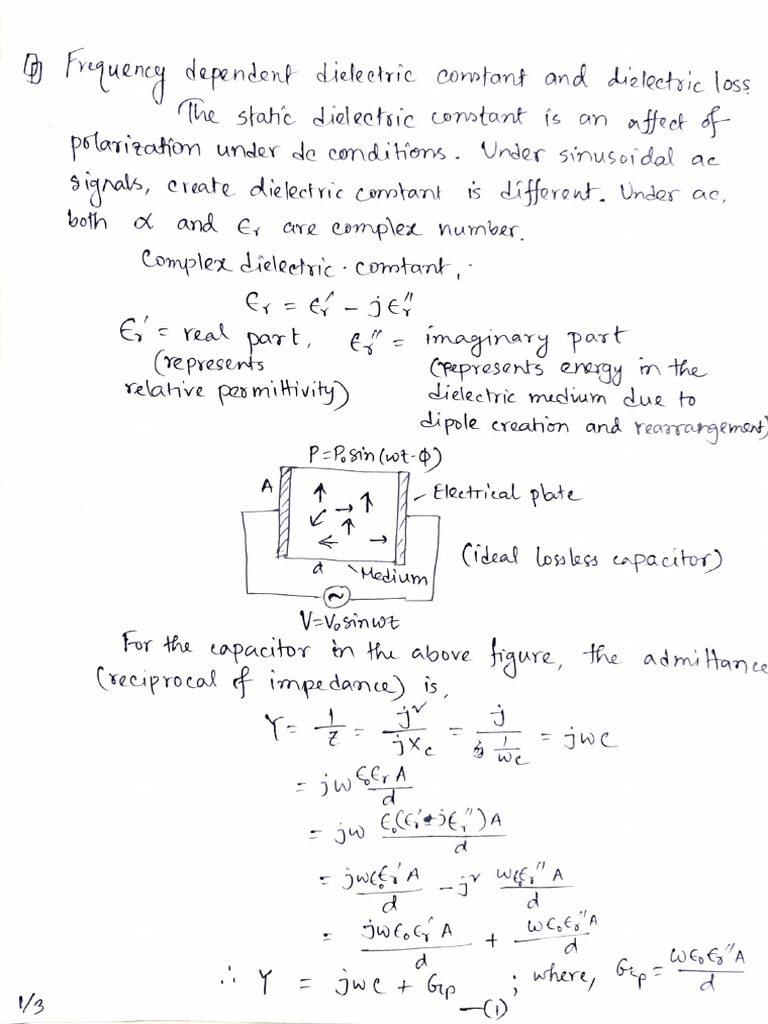 Module-5.1_ Dielectric Loss in the Capacitor (Must Read) | PDF | Electrical Engineering ...