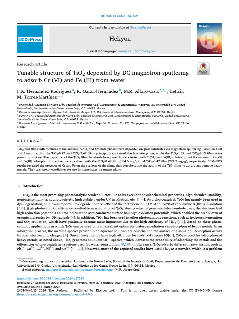 Tunable Structure of TiO2 Deposited by DC Magnetron Sputtering To ...