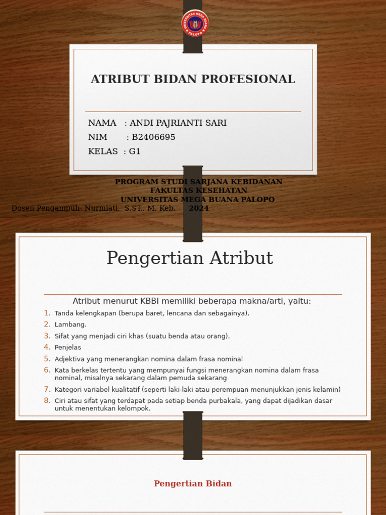 Atribut Profesional Bidan di Indonesia | PDF