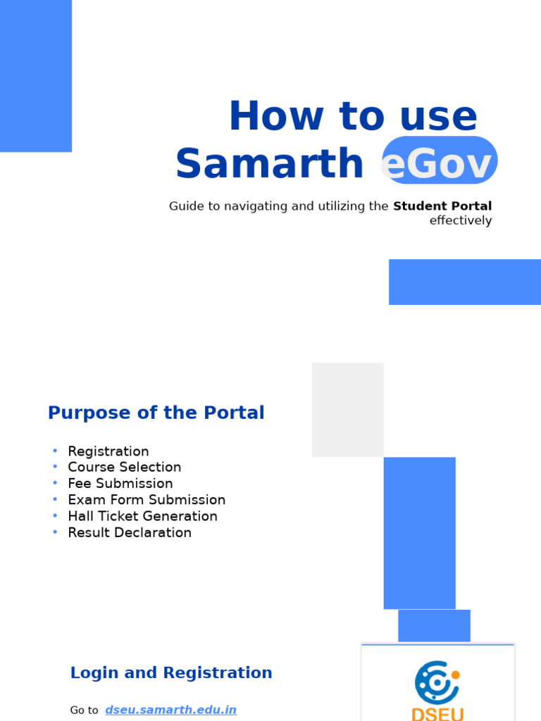 How_to_use_Samarth-Student | PDF