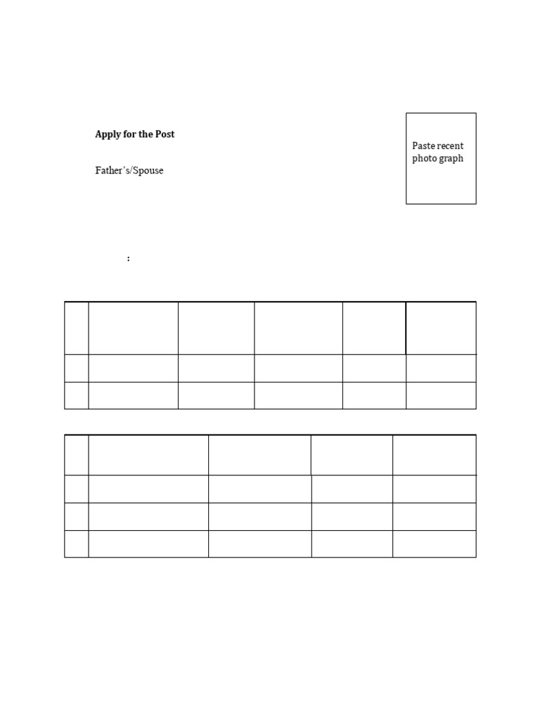 Ministry of Panchayati Raj Application Form | PDF