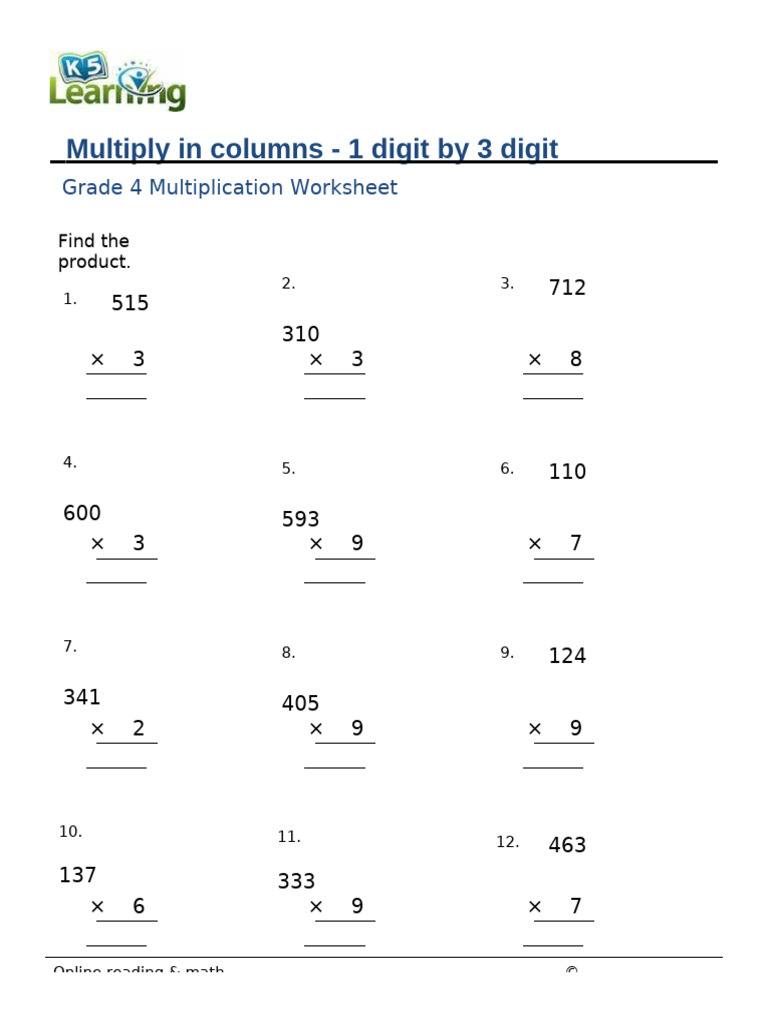 grade-4-multiply-columns-1-digit-3-digit-c | PDF grade-4-multiply-columns-1-digit-3-digit-c | PDF