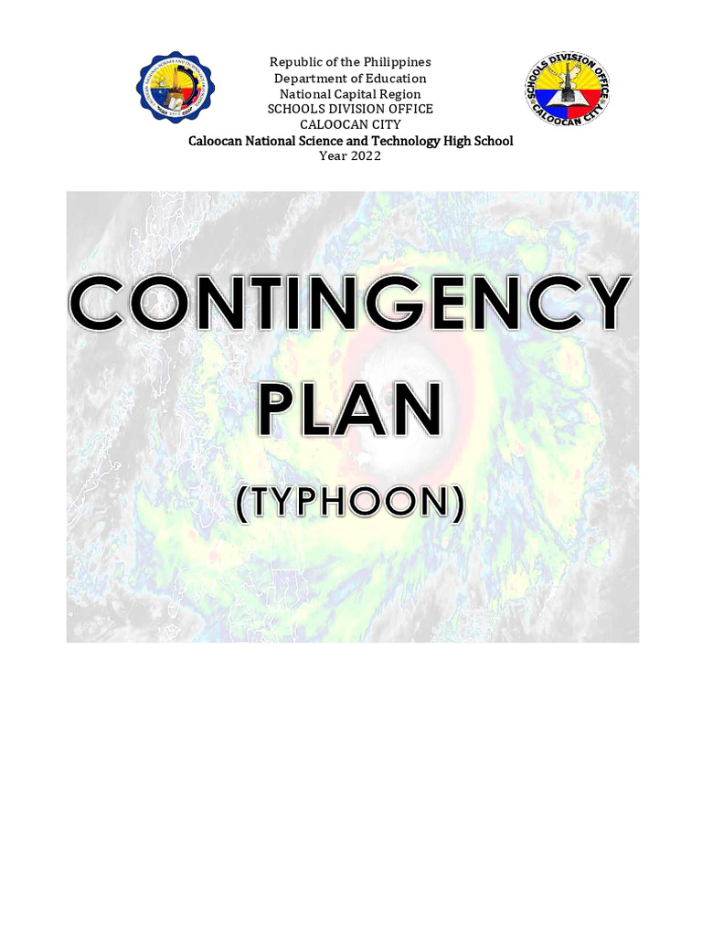 Calnatsci Contingency Plan for Typhoon | PDF | Wound | Cloud