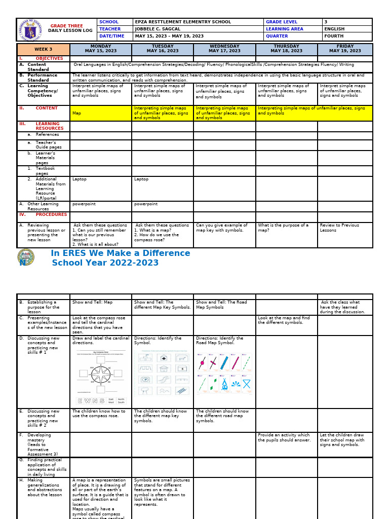 ENGLISH-DLL-Q4W3 | PDF | Reading Comprehension | Learning