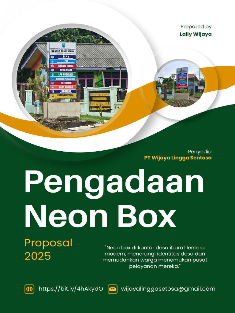 Pengadaan Neon Box untuk Kantor Desa | PDF