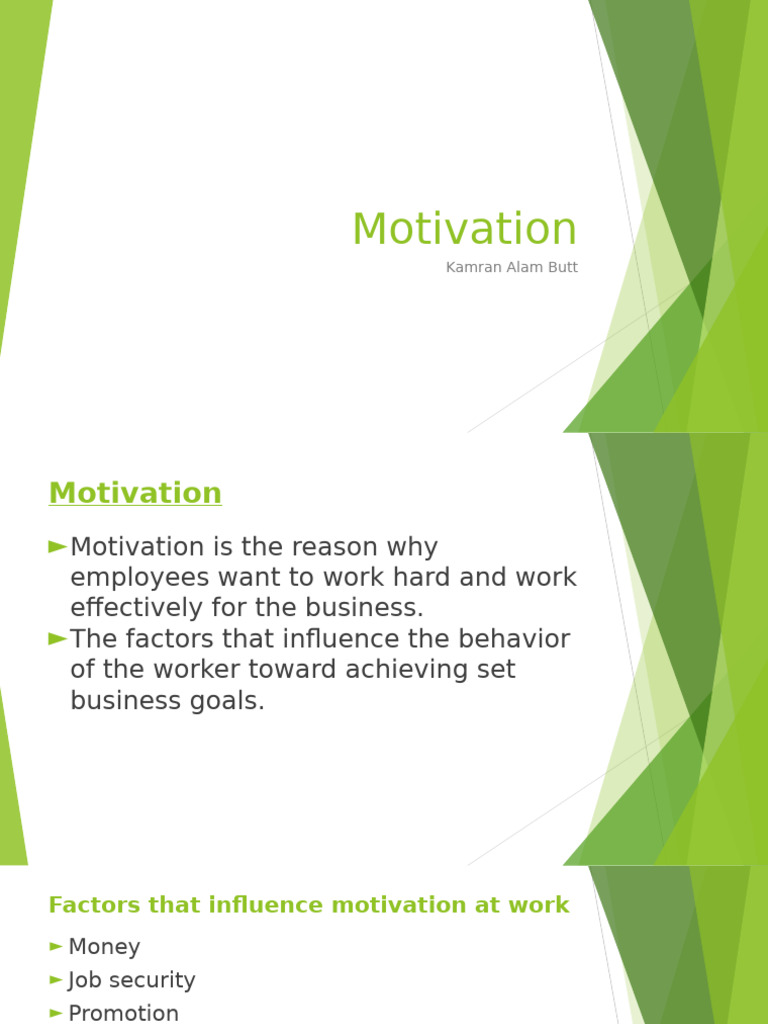 Chapter # 6 Motivation | PDF | Piece Work | Salary