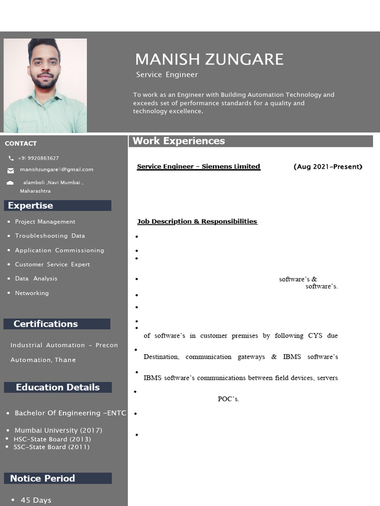 Naukri ManishRaghunathZungare (5y 6m) | PDF | Information Technology | Computing
