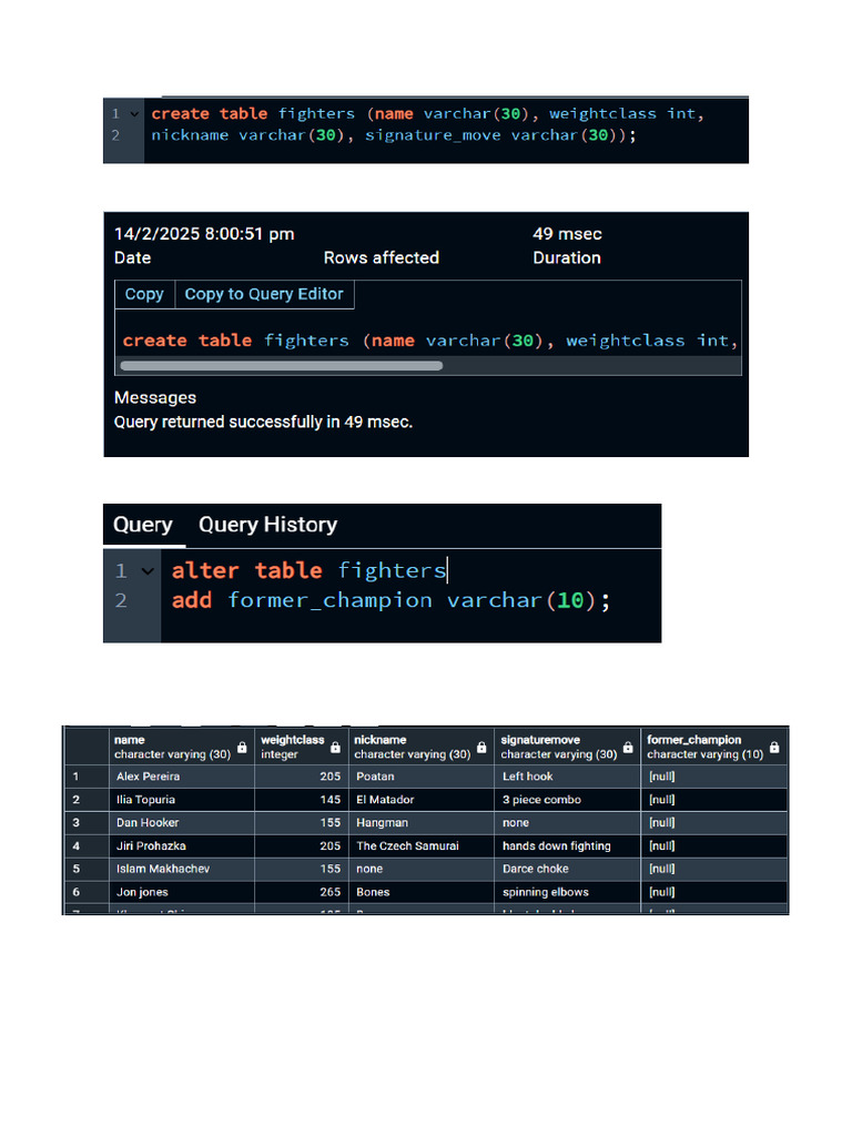DBMS Practical 1,2 | PDF