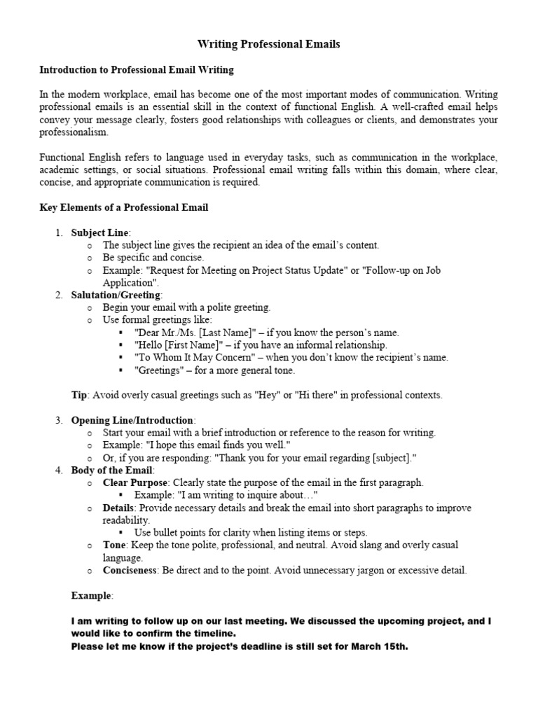 Mastering Professional Email Writing | PDF | Communication | Proofreading