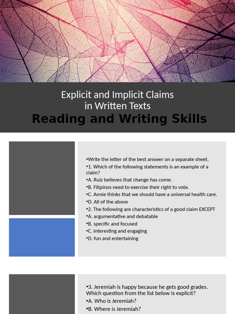 explicit and Implicit | PDF | Cannabis