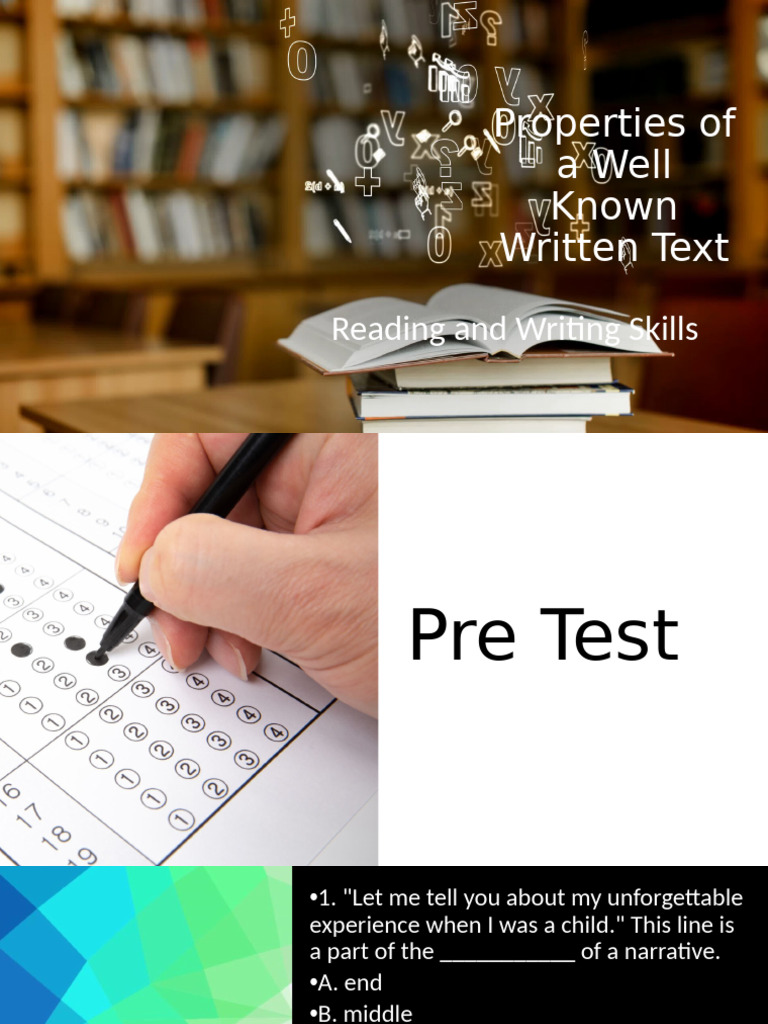 Properties of a well written Text | PDF | Linguistics | Human Communication