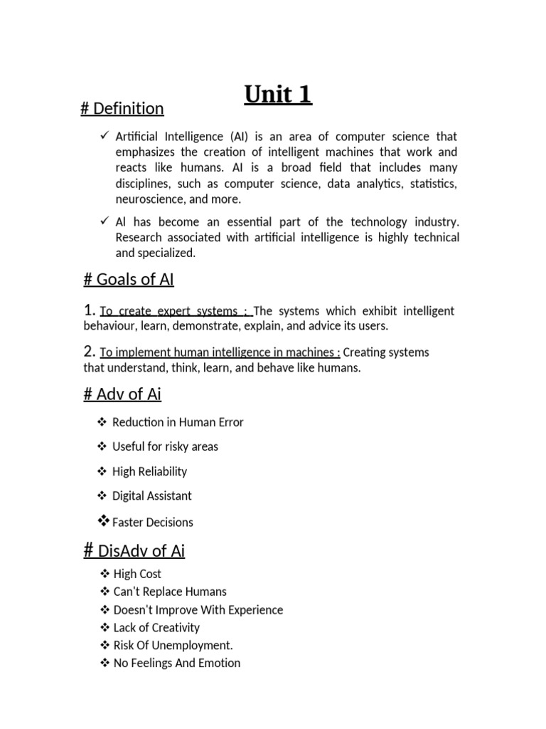 All Unit AI | PDF | Artificial Intelligence | Intelligence (AI) & Semantics