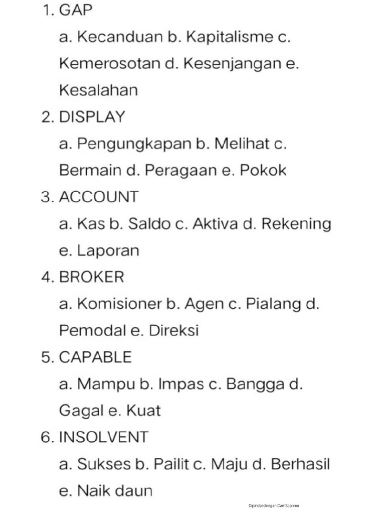 Soal PSI Sinonim | PDF