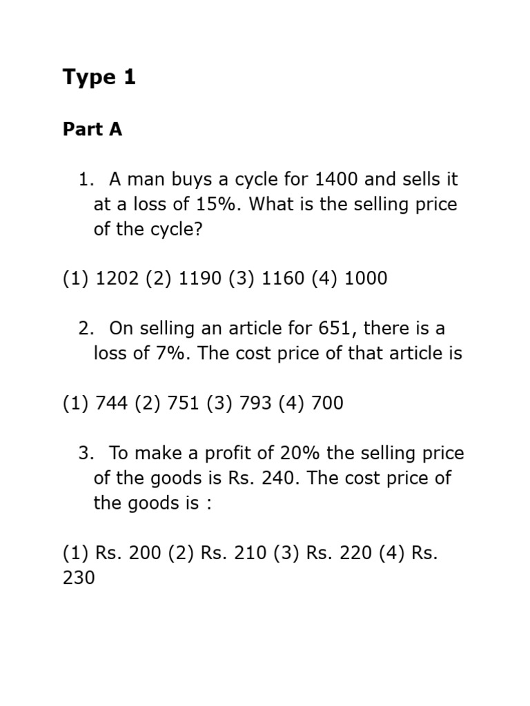 Profit and Loss 2.o .Docx | PDF | Profit (Economics) | Prices