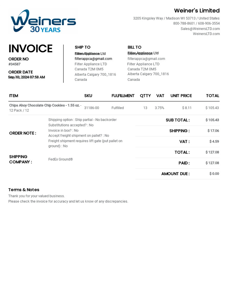 Invoice 5570684158146 14 | PDF | Transport | Logistics