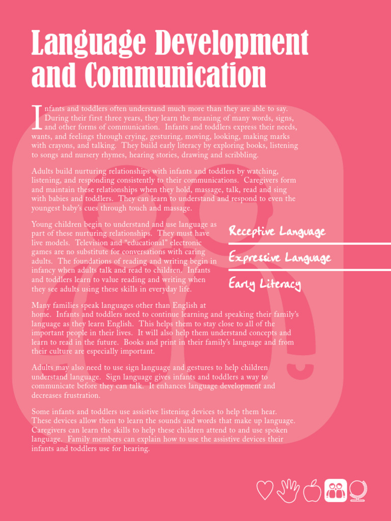 DCD Infant Toddler Language Development Communication | PDF | Infants | Language Development