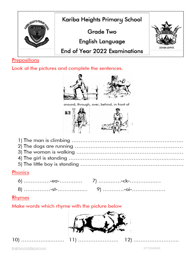 Grade 2 End of Year Tests | PDF