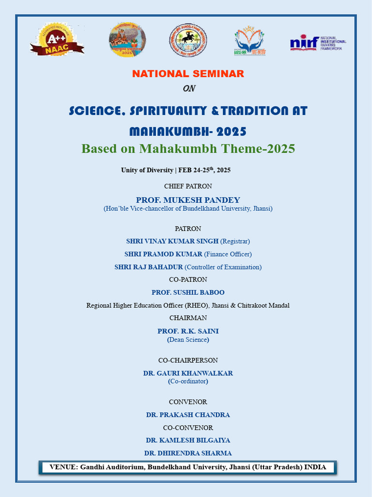 National Seminar Brochure 24-25 Feb 2025 | PDF