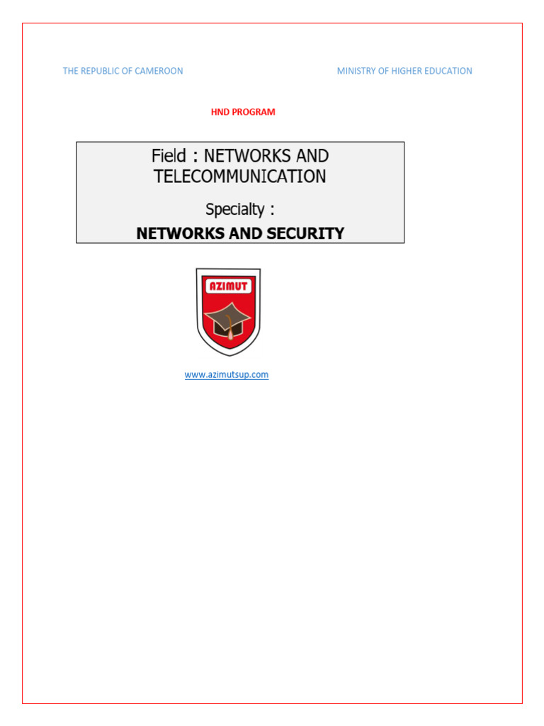 Network & Security Training Program | PDF | Computer Network ...