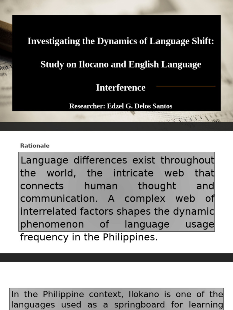 Investigating The Dynamics of Language Shift | PDF