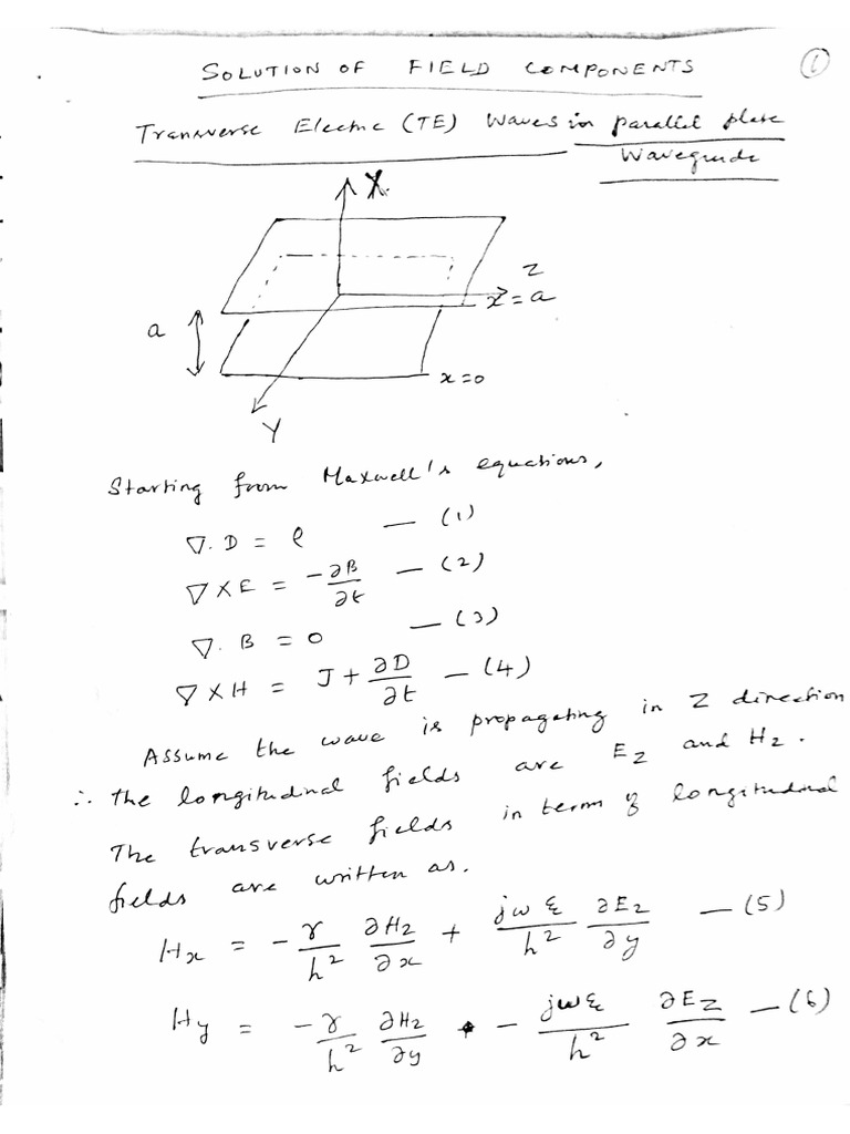 Parallel Plate Waveguide | PDF