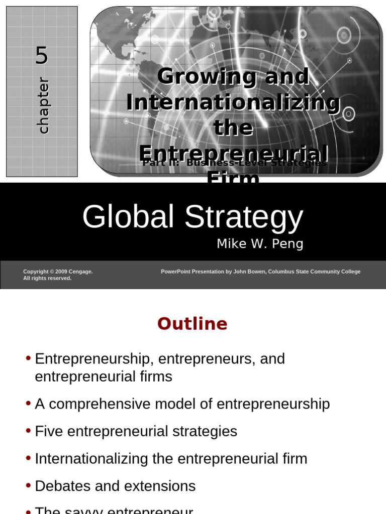 Ch05-Growing and Internationalizing The Entrepreneurial Firm-Global Strategy | PDF ...