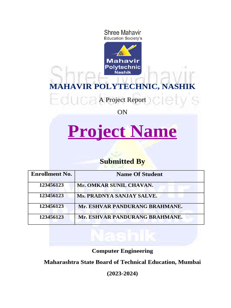 Polytechnic Project Report | PDF