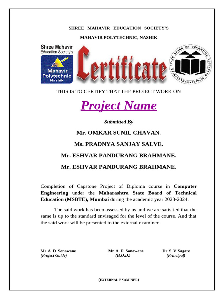 Capstone Project Certification 2024 | PDF