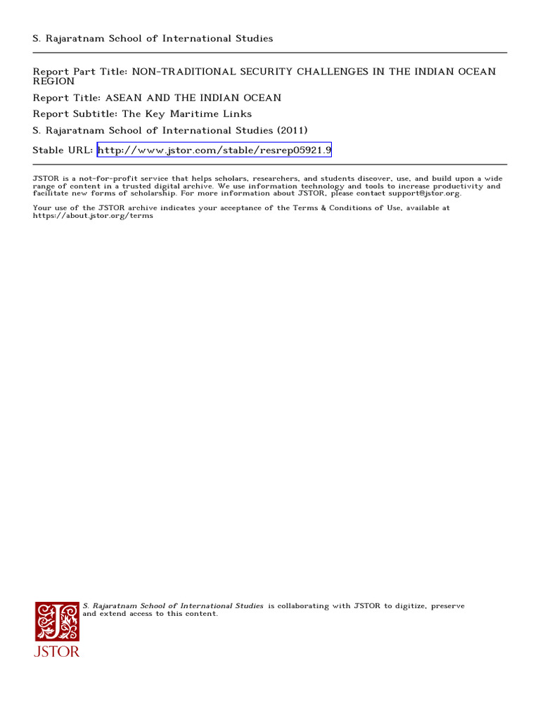 Indian Ocean Security Challenges | PDF | Natural Disasters | Smuggling