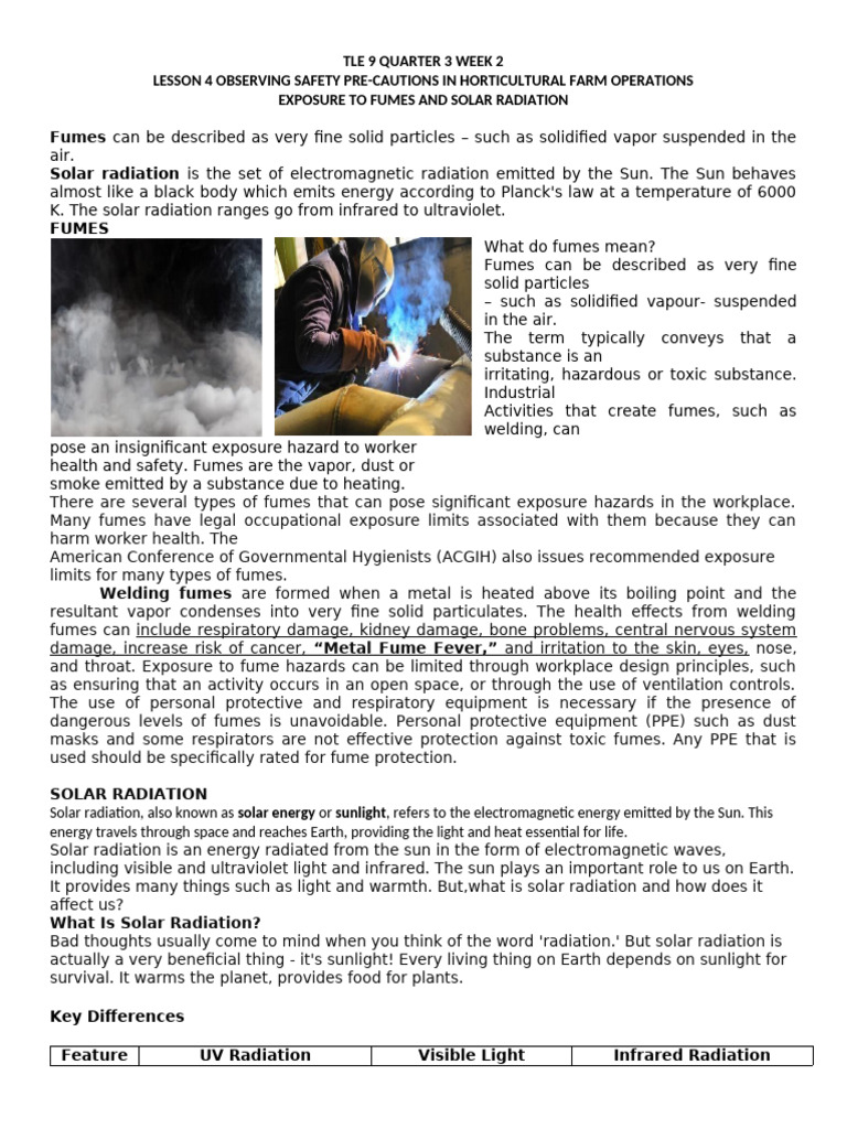 Tle 9 Quarter 3 Week 2 | PDF | Radiation | Atmosphere Of Earth