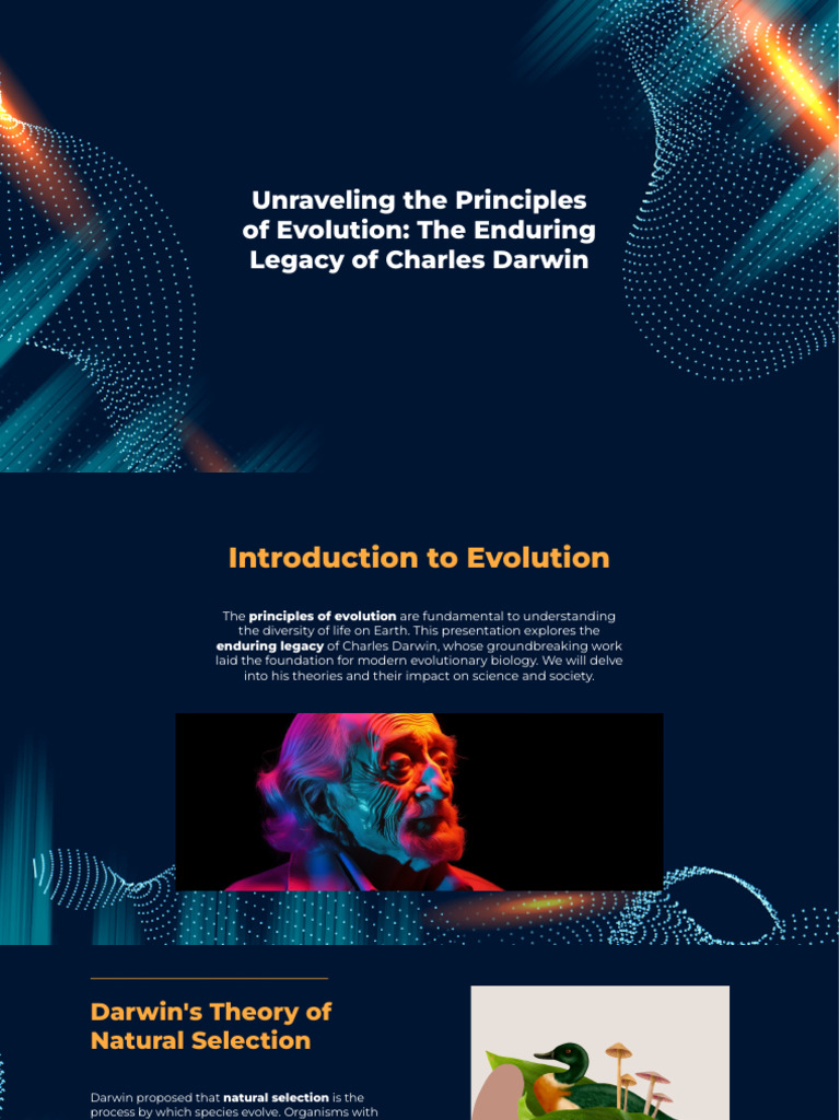 Charles Darwin Evolution Theory by Garvit Garg | PDF
