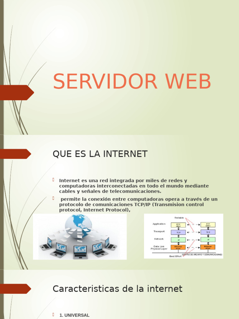 Funcionamiento y Tipos de Servidores Web | PDF | Redes | Internet y web