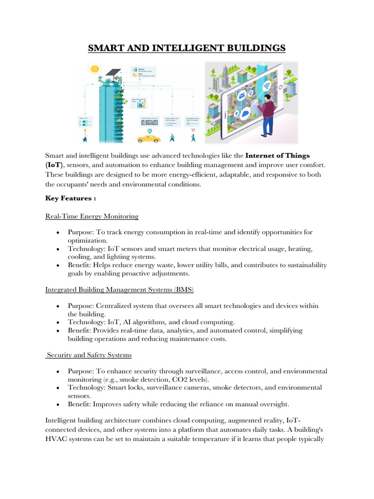 Smart and Intelligent Buildings | PDF | Internet Of Things | Building ...
