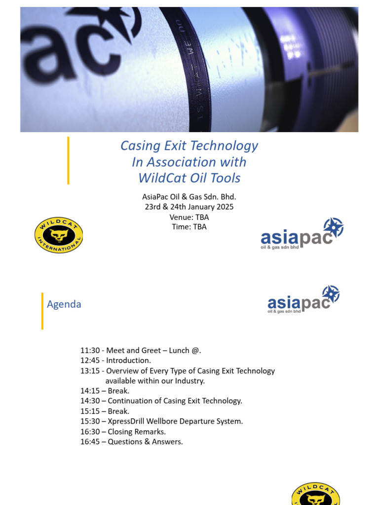 Casing Exit Technology Workshop 2025 | PDF