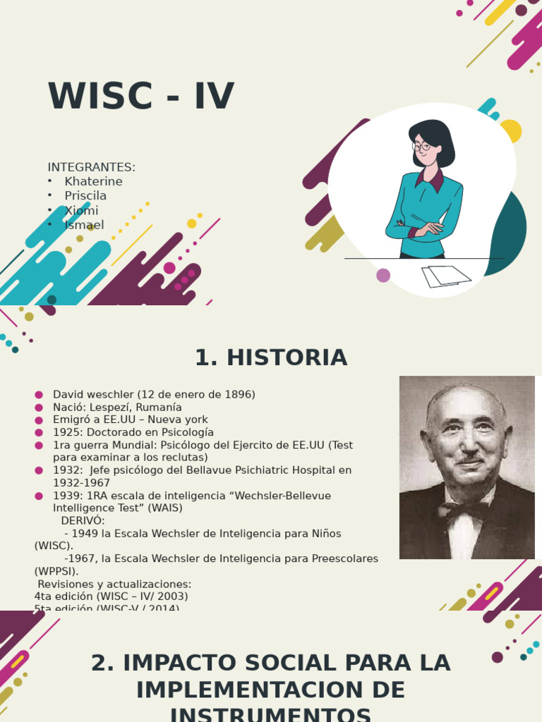 WISC-IV: Impacto y Aplicaciones | PDF | Evaluación | Escala de ...