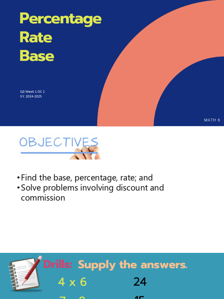 Q3 W1 OC1 Finding PRB and Solving Problems On Discount - 2024-2025-2 | PDF | Percentage