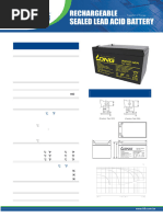 Quanta 12V 42Ah Battery Specifications | PDF | Quantity | Electronics