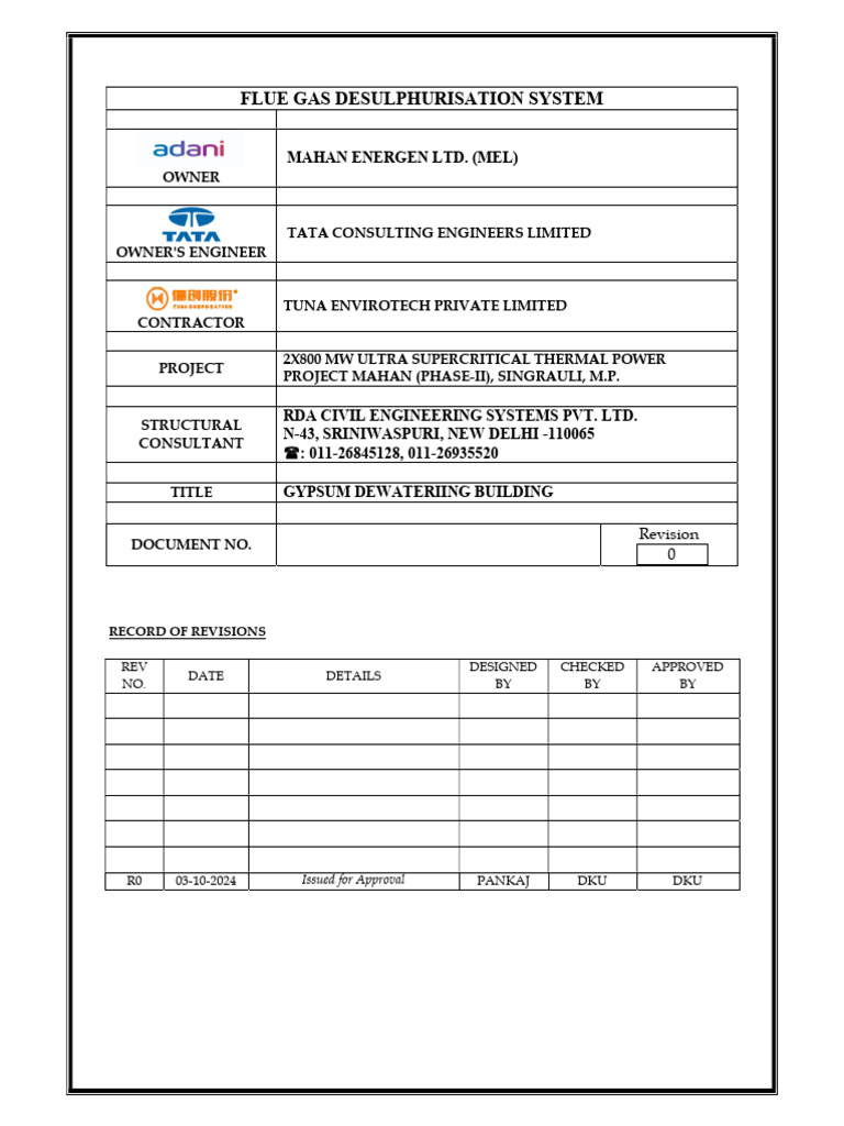 rtrDSN CALC FOR GYSUM DEWATERING BUILDING 03-10-24 | PDF | Temperature | Civil Engineering